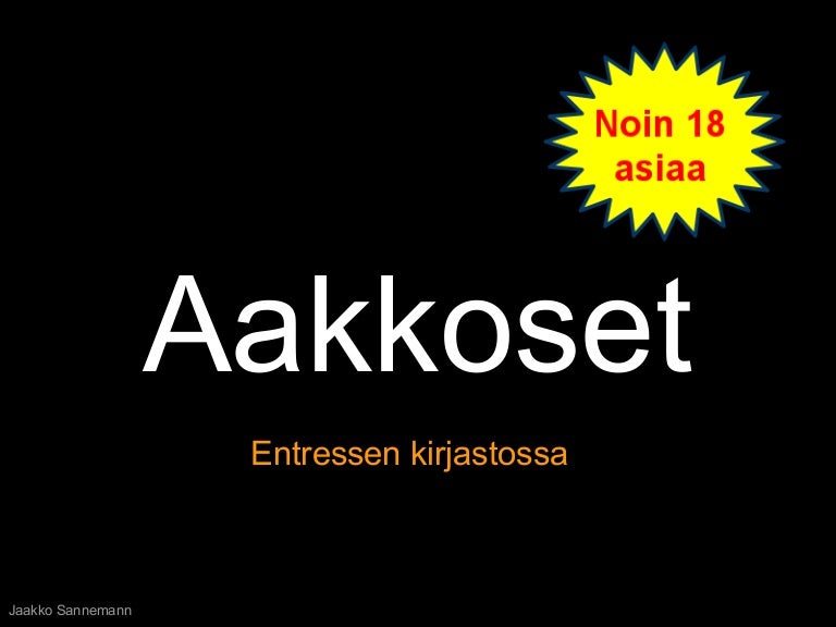 Aakkoset