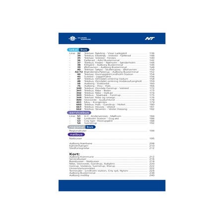 Aalborg Køreplan - 2007|2008 - Nordjyllands Trafikselskab | PDF
