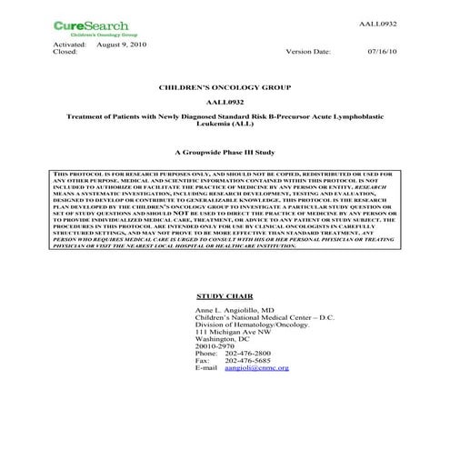 AALL0932 protocol | PDF