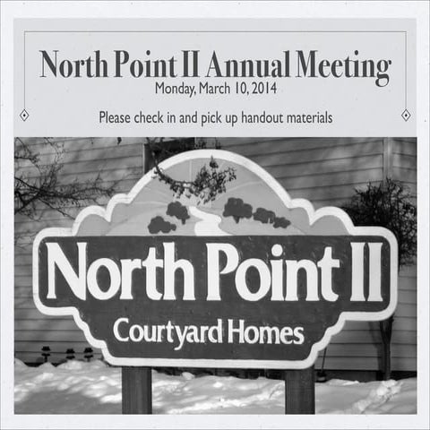 NorthPoint II - Annual Association Meeting 2014 | PDF