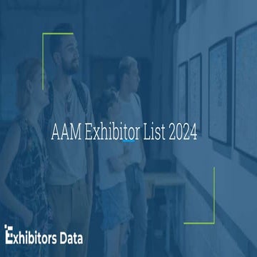 AAM Conference Exhibitor List - Exhibitors List - Event List | PPT