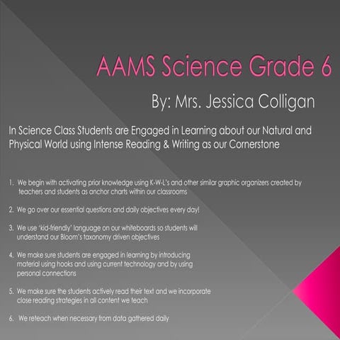 aams science grade 6 | PPTX