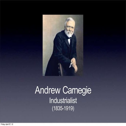 Andrew carnegie | PPTX
