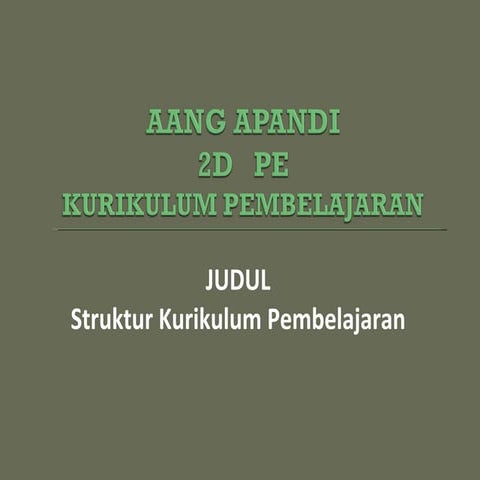 Aang Apandi | PPT