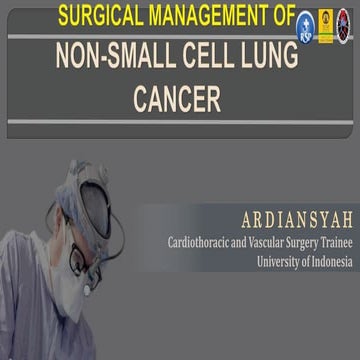 Surgical Management for Non Small Cell Lung Cancer | PPTX