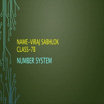 NUMBER SYSTEM | PPTX