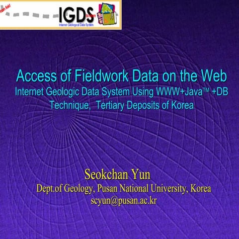 The Construction of the Internet Geological Data System Using WWW+Java ...