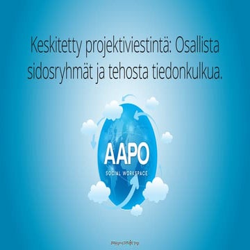 AAPO Social Workspace Projektipäivät 2014 tietoisku | PPT