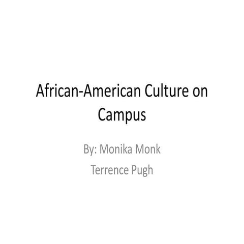 African American culture | PPT
