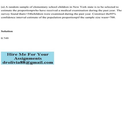 (a) A random sample of elementary school children in New York state .pdf