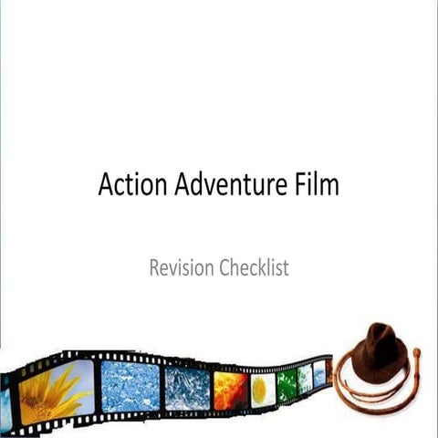 GCSE Media Action Adventure Lesson 2 - action adventure films intro | PPTX