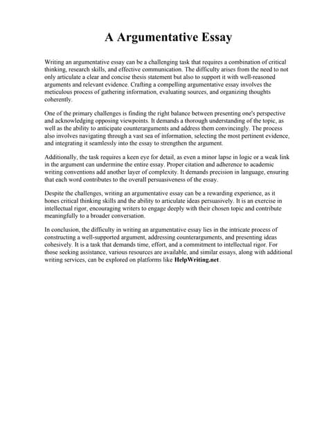 Argumentative Essay For College.pdf