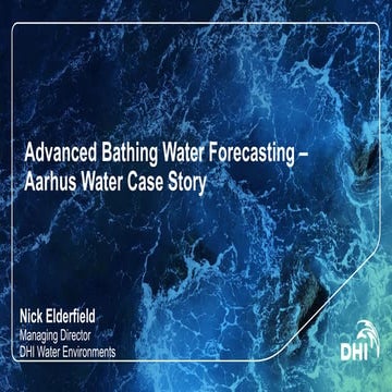 Advanced Bathing Water Forecasting - Aarhus Water Case Story | PDF