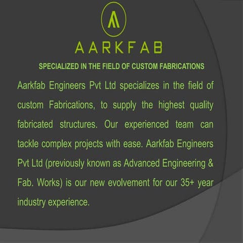 Aarkfab engineers pvt ltd | PPTX | Construction Industry | Industries