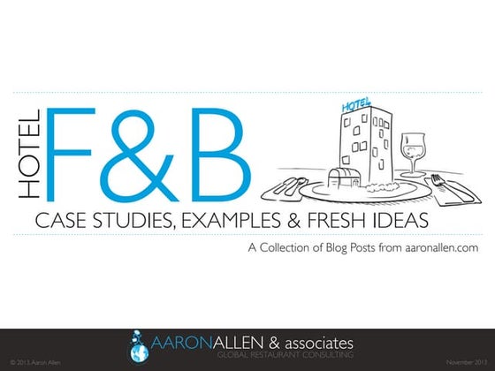 Presentation on F & B (Food & Beverage) | PPTX | Dining Out | Food & Drink