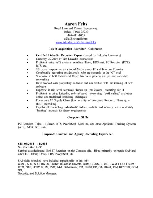 Resume Proposals Chris Dunne Updated UPDATE 0716 | PDF