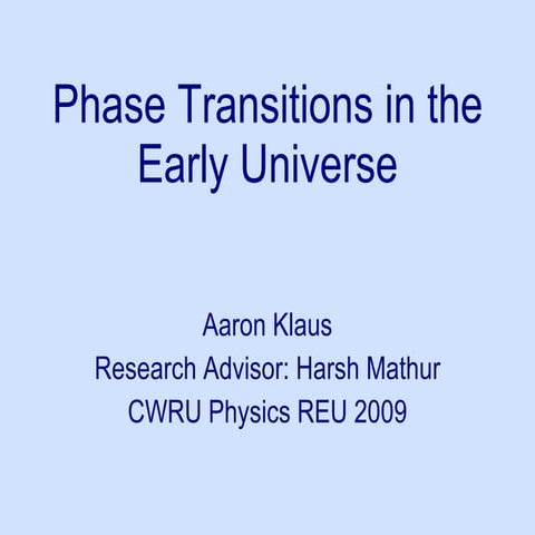 Aaron Klaus Presentation | PPT