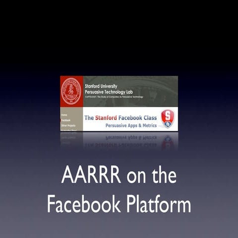 AARRR and the FB Platform | PDF