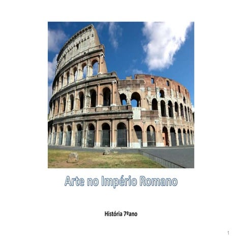 A arte do império romano | PPTX