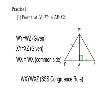 AAS and RHS Triangle Congruence Grade 8 Math | PPT