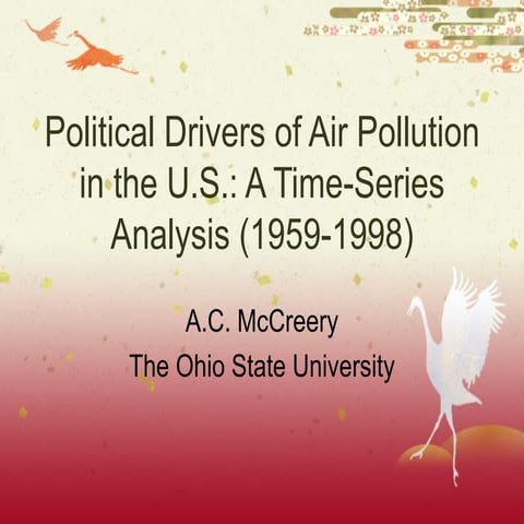 Political Drivers of Air Pollution in the U.S.: A Time-Series Analysis ...