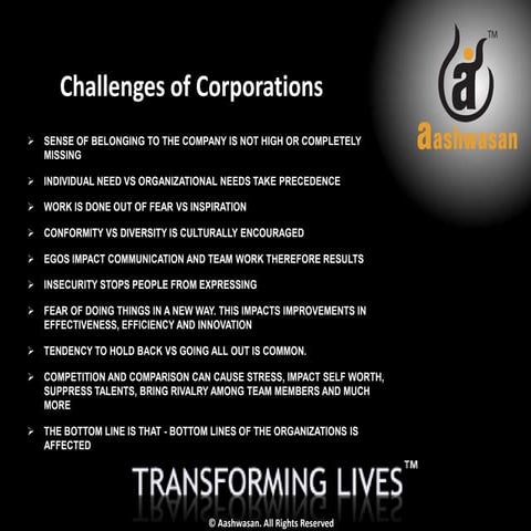 Aashwasan and corporates | PDF