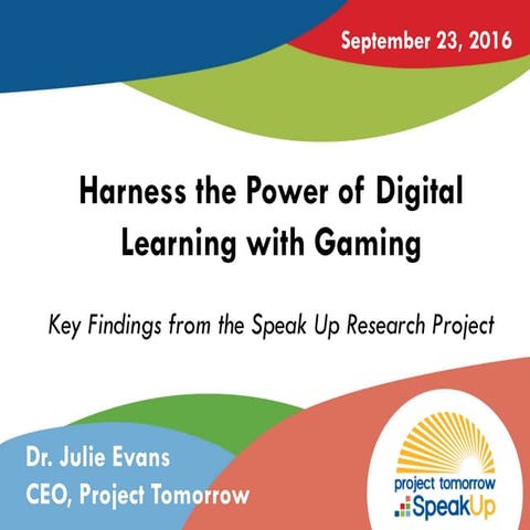 Harness the Power of Digital Learning with Gaming | PPT