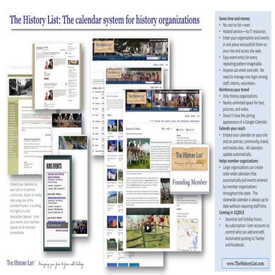 AASLH 2012 Conference Handout from The History List | PPT