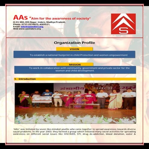 AAs organization profile | PDF
