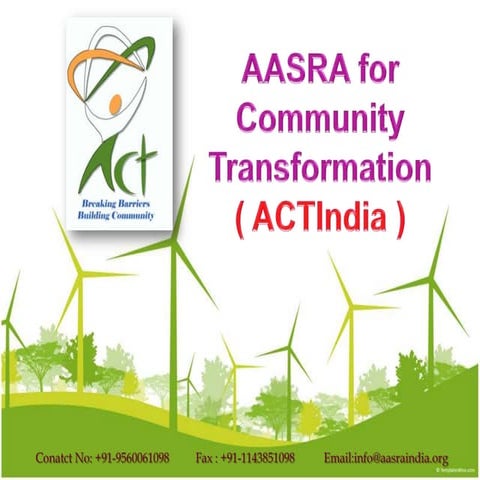 AASRA FOR COMMUNITY TRANSFORMATION | PPTX | Adoption and Fostering ...