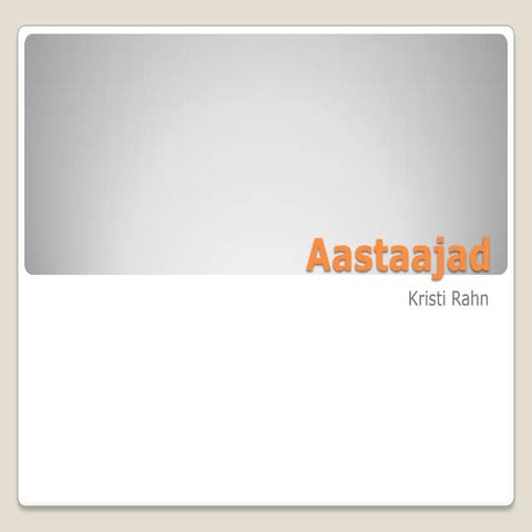Aastaajad | PPTX