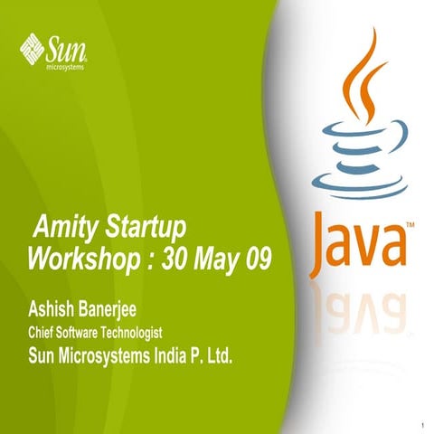 Amity Innovation Incubator Workshop 30 May 09 | ODP | Computing | Technology & Computing