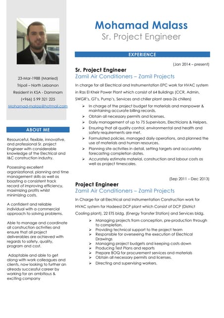 CV - ELV ENGINEER | PDF