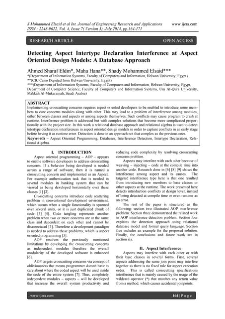 Detecting Aspect Intertype Declaration Interference At Aspect Oriented