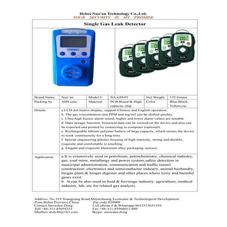 ADL-MLD-15A Remote Laser Methane Gas Leak Detector | PDF