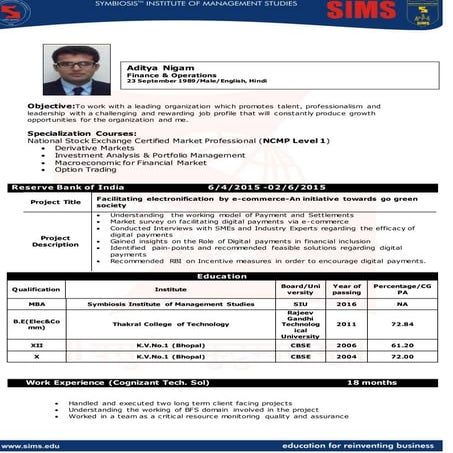 SIMS_Aditya NigamV1.1 | PDF