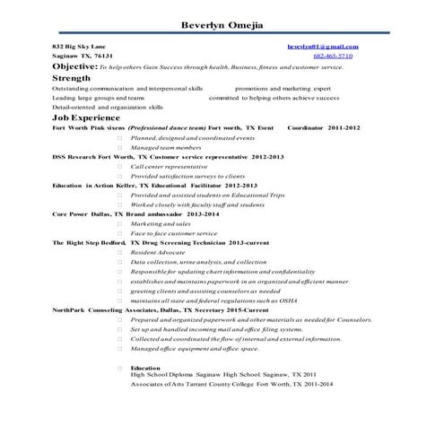 resume newest | PDF