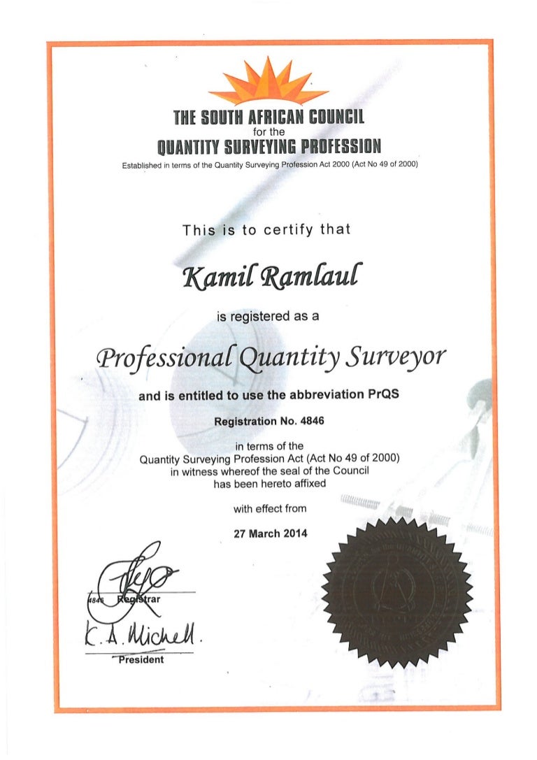 5. SACQSP Certificate