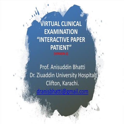 Anis Bhatti-virtual cln exm Congwnital Knee dislocation:Short Case | PPTX