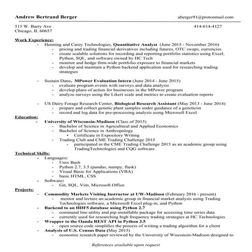 Resume (6) | PDF