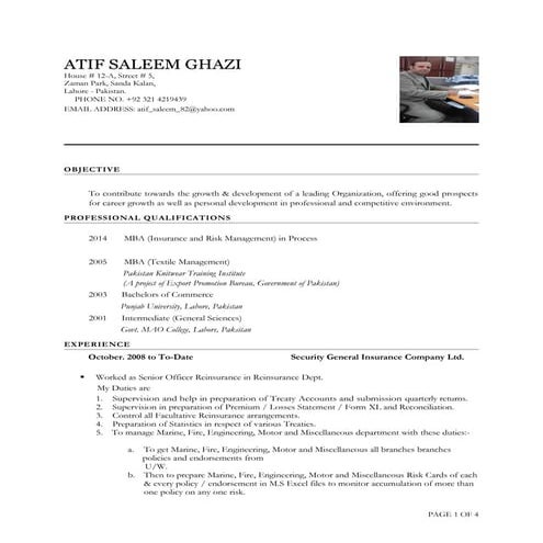 Atif CV | DOC
