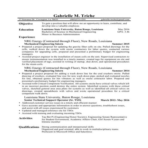 Paul Khawli Bilingual Engineer Resume | DOCX