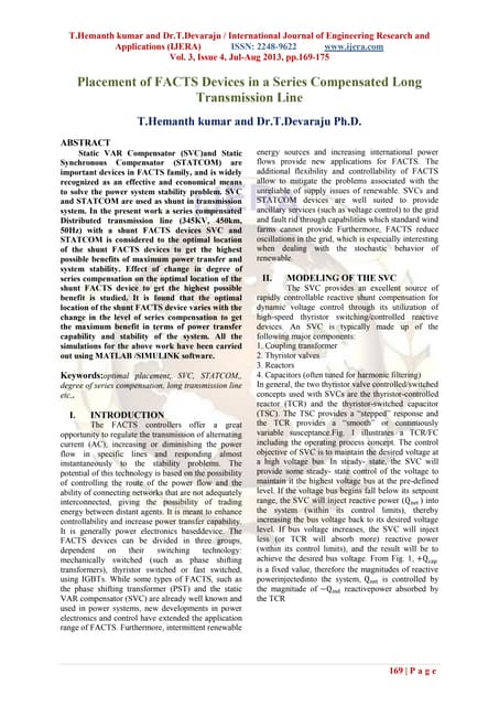 Saturated Reactor(SR) & Thyristor Controlled Reactor(TCR) | PPTX