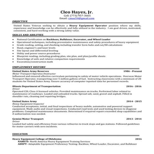 HCA resume | DOCX