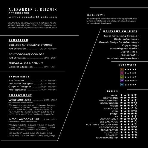 Alexander_Bliznik_Resume2014 | PDF