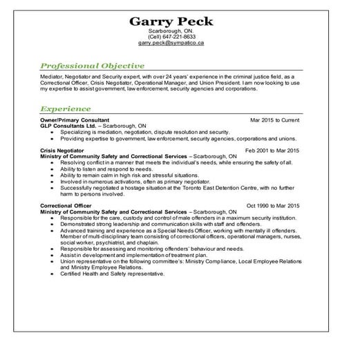Garry's resume 2015 revised | DOCX