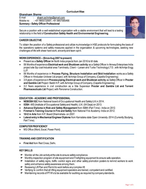 Saeed rasool cv | PDF
