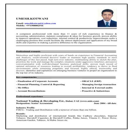 Resume - UMESH KOTWANI | PDF