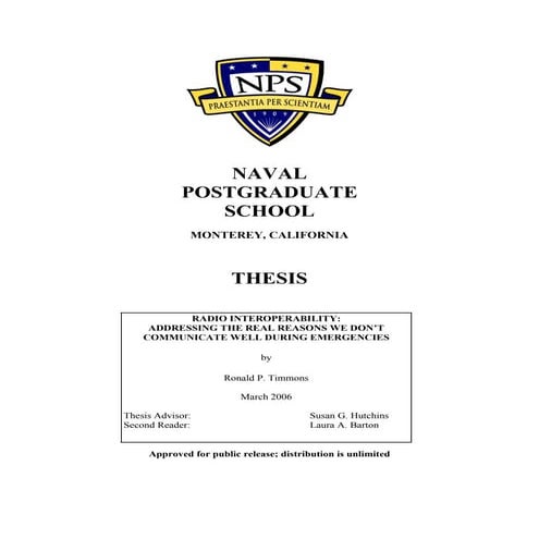 Timmons NPS Thesis | PDF