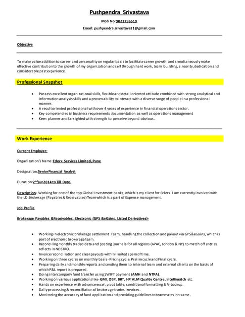 Rahul_Resume .... | DOCX | Stocks and Bonds | Personal Investing